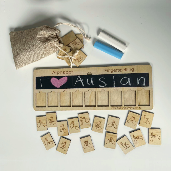 Blackboard Fingerspelling Puzzle – Auslan Journey