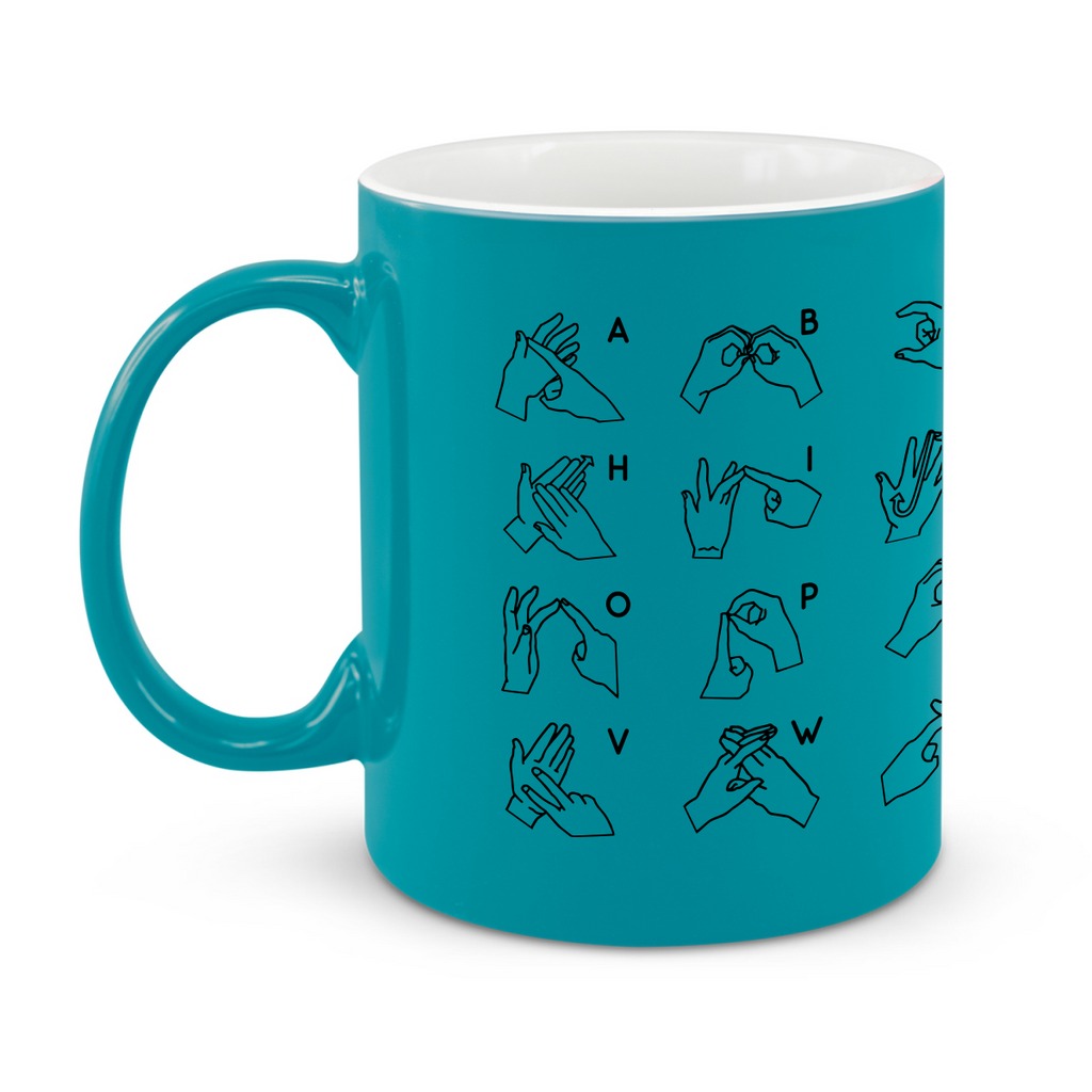 Auslan Alphabet Coffee Mug – Auslan Journey