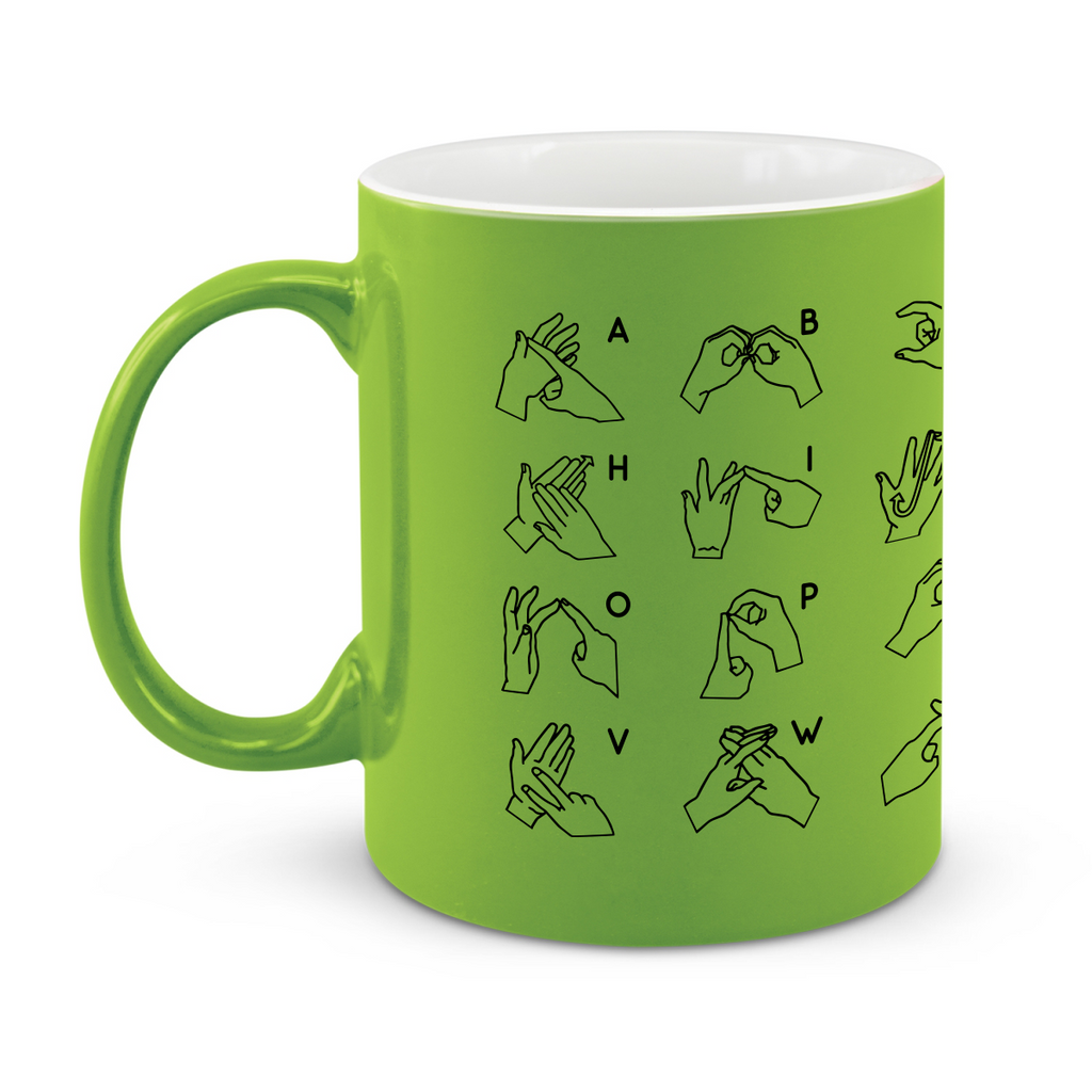Auslan Alphabet Coffee Mug – Auslan Journey