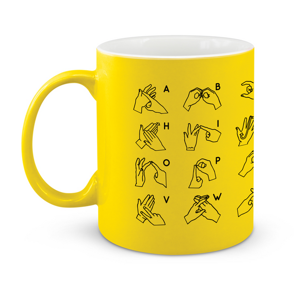 Auslan Alphabet Coffee Mug – Auslan Journey