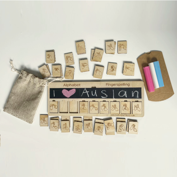 Blackboard Fingerspelling Puzzle – Auslan Journey