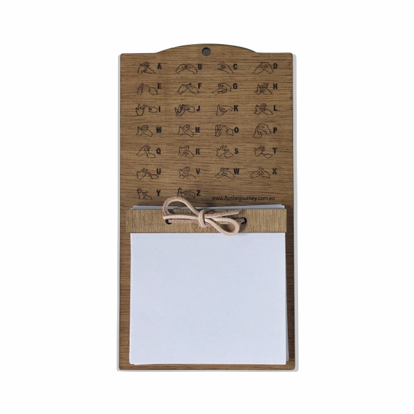 Fridge Magnet Auslan Alphabet Notebook – Auslan Journey