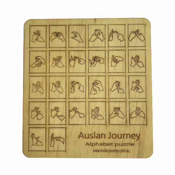 Auslan Alphabet - Wooden Puzzle – Auslan Journey