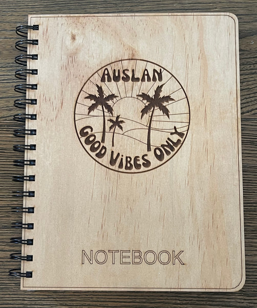 Wooden Auslan Good Vibes Only Notebook – Auslan Journey