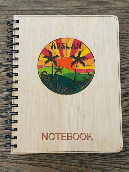 Wooden Auslan Good Vibes Only Notebook – Auslan Journey
